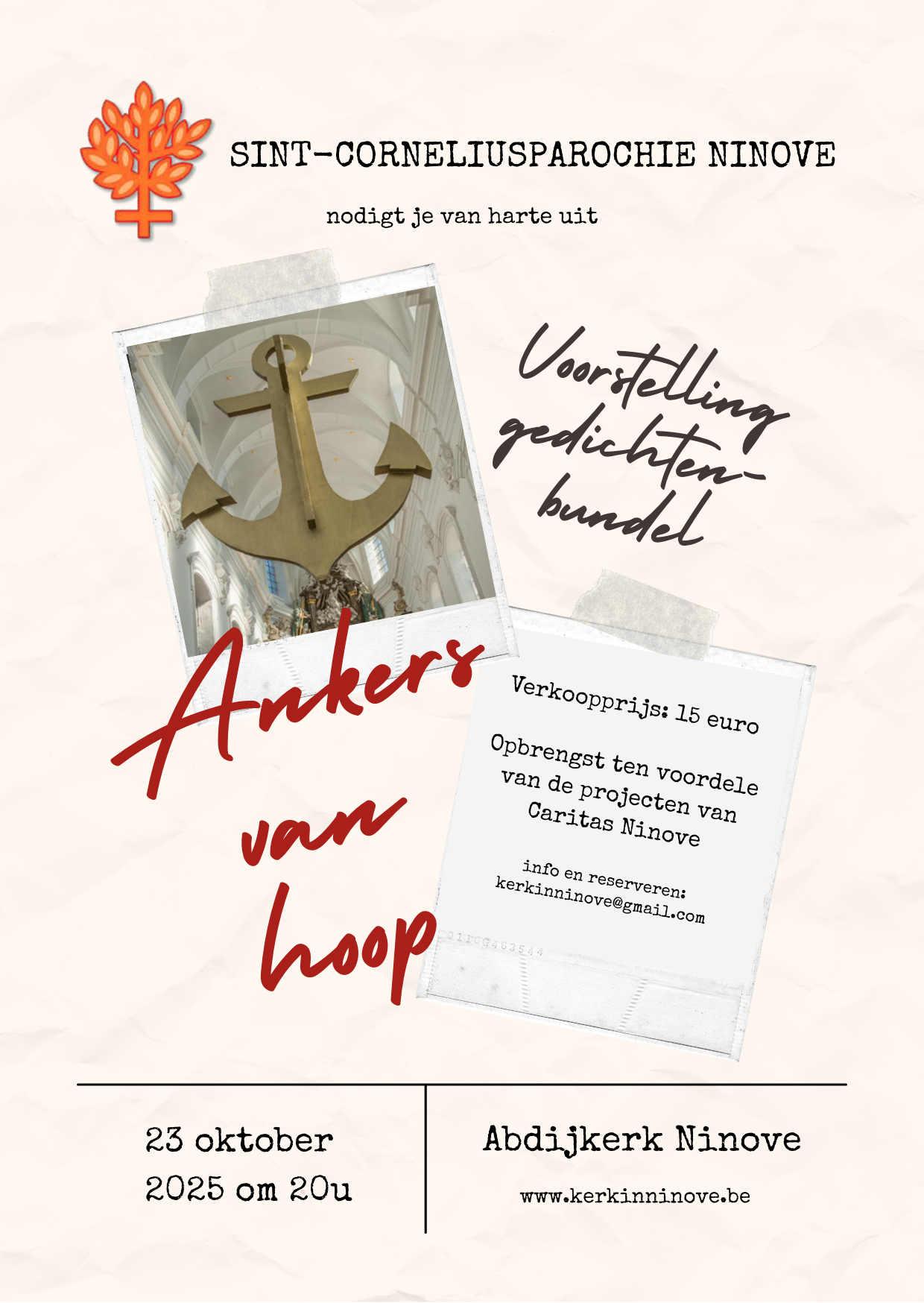 Voorstelling gedichtenbundel 'Ankers van hoop' - oktober 2025 | Kerknet