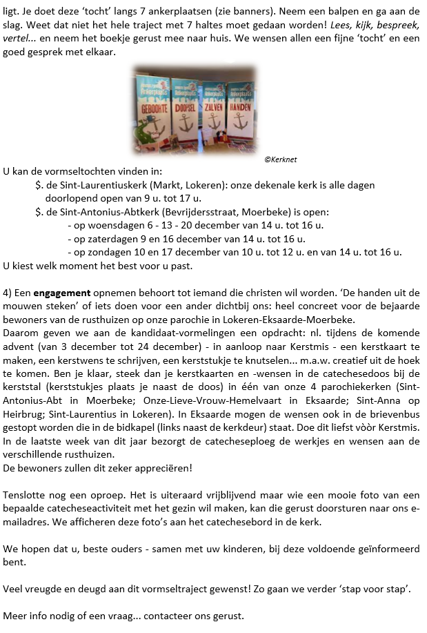 Vormselcatechese 2023-2024 - Nieuwsbrief 1 | Kerknet Vormselcatechese 2023-2024 - Nieuwsbrief 1 | Kerknet