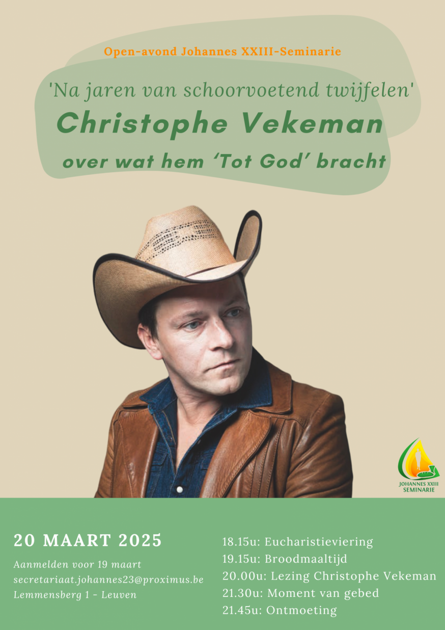 Open avond: Christophe Vekeman over wat hem 'Tot God' bracht | Kerknet
