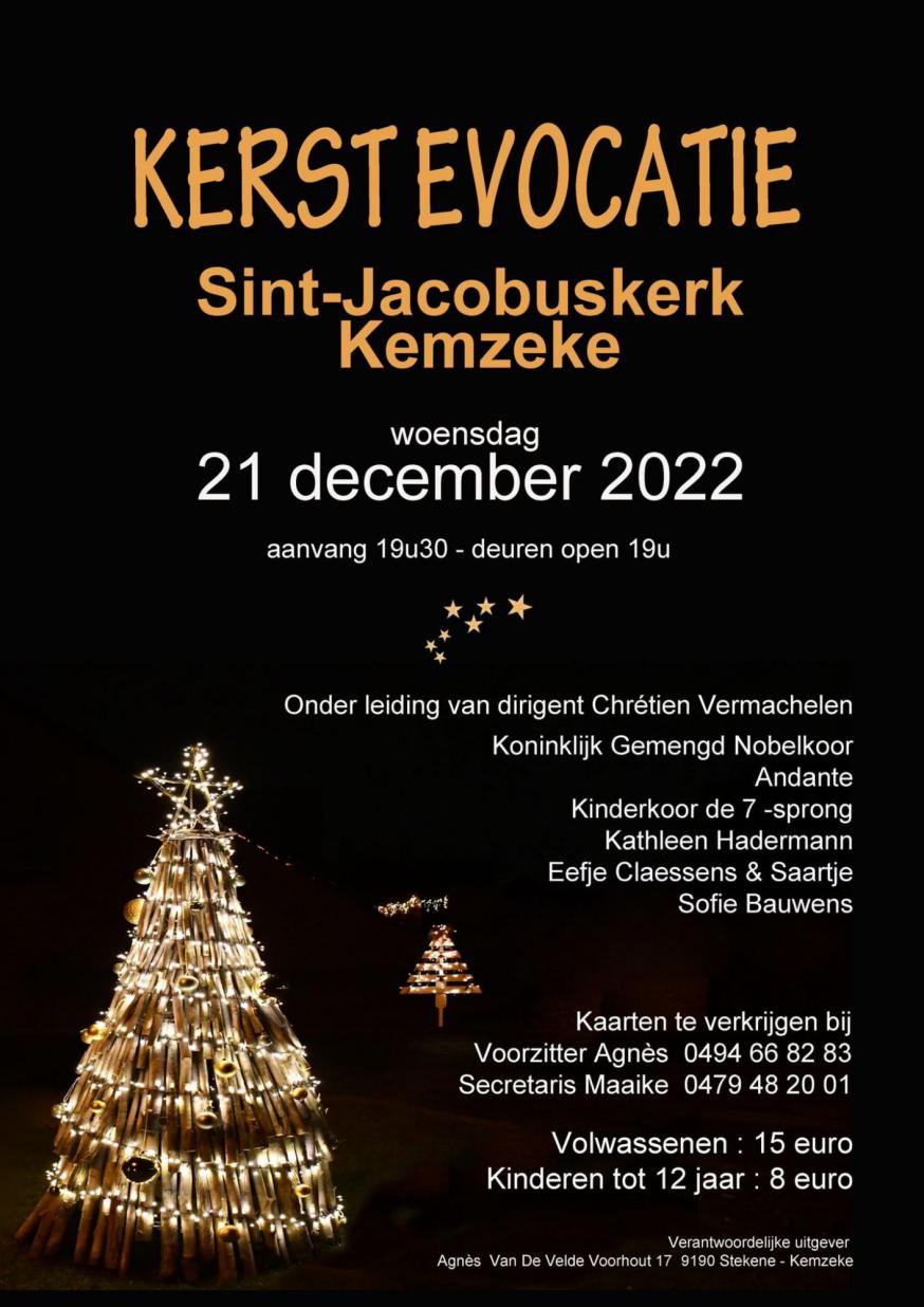 Kerstevocatie 21 december Kemzeke | Kerknet